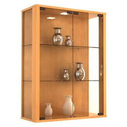 ebuy24 Vitrinenschrank Udina Braun 60 x 25 cm | Gr.: onesize