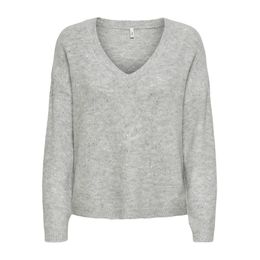 Only Strickpullover in Light Grey Melange | Gr.: M