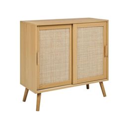 Beliani Sideboard HODGEN in Braun - (W) 80 x (H) 80 x (L) 35 cm | Gr.: onesize