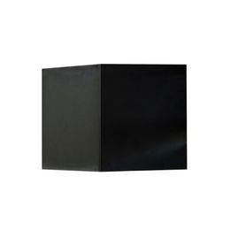 STAR TRADING Solar Wandlaterne Wally Cube 10 cm Schwarz &ndash; Au&szlig;enleuchte mit Sensor | Gr.: onesize