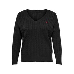 Only Carmakoma Strickpullover in Black | Gr.: S