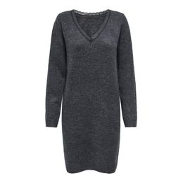 Only Strickkleid in Dark Grey Melange | Gr.: M