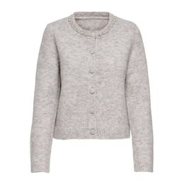 Only Strickjacke in Light Grey Melange | Gr.: XS