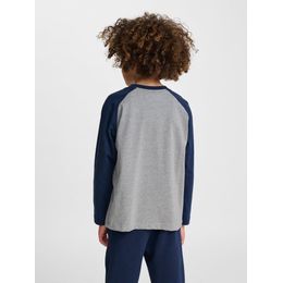 Hummel T-Shirt Hmljr Raglan Kinder in DRESS BLUES | Gr.: 110/116