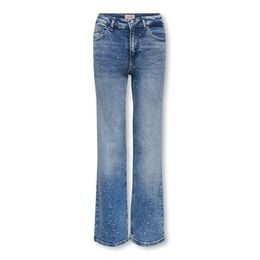 KIDS Only Jeans mit weitem Bein in Medium Blue Denim | Gr.: 158