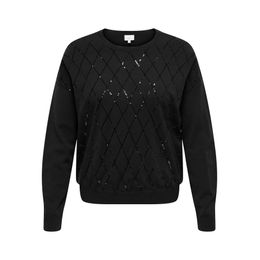 Only Carmakoma Strickpullover in Black | Gr.: 46-48