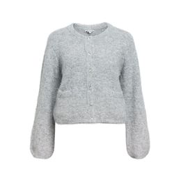 Object Strickjacke in Medium Grey Melange | Gr.: S