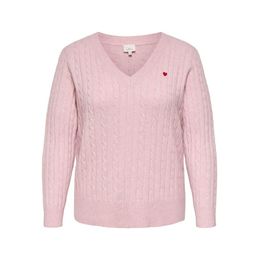 Only Carmakoma Strickpullover in Burnished Lilac | Gr.: 46-48