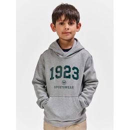 Hummel Kapuzenpullover Hmlnipps Lebensstil Jungen in LIGHT GREY MELANGE | Gr.: 104