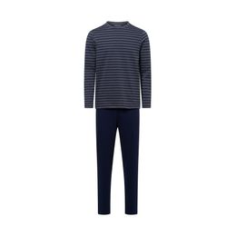 Schiesser Pyjama in anthrazit marine - 0001 | Gr.: 52