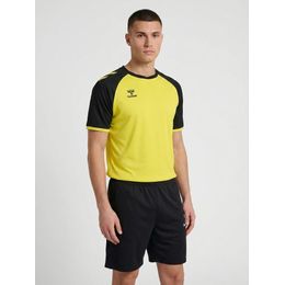 Hummel T-Shirt Raglan&auml;rmel Hmlmatch Erwachsene in BLAZING YELLOW/BLACK | Gr.: XL