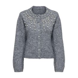 Only Strickjacke in Medium Grey Melange | Gr.: S