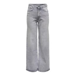 Only Jeans mit weitem Bein in Medium Grey Denim | Gr.: W27/L32