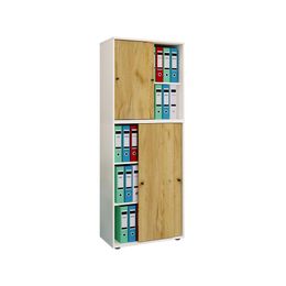 ebuy24 B&uuml;roschrank LonaXXL5ST dekor Wei&szlig; 70 x 37 cm | Gr.: onesize
