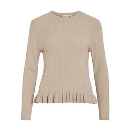 Vila Strickpullover in Natural Melange | Gr.: S