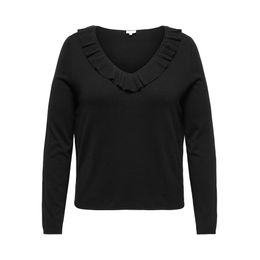 Only Carmakoma Gestricktes Oberteil in Black | Gr.: S