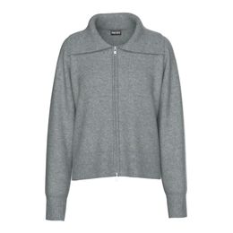 Pieces Strickjacke in Medium Grey Melange | Gr.: M