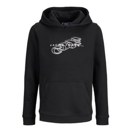 Jack & Jones JACK & JONES Junior Kapuzenpullover in Black | Gr.: 176