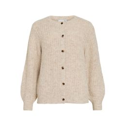 Vila Strickjacke in Super Light Natural Melan | Gr.: XS