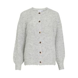 Vila Strickjacke in Medium Grey Melange | Gr.: S