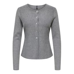 Only Strickjacke in Medium Grey Melange | Gr.: XS