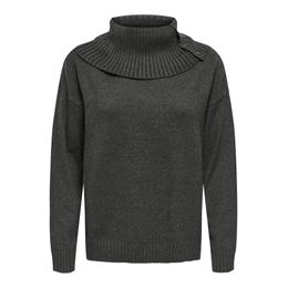 Only Strickpullover in Dark Grey Melange | Gr.: S