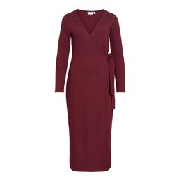 Vila Kleid mit V-Ausschnitt in Winetasting | Gr.: M