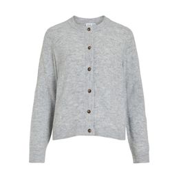 Vila Strickjacke in Light Grey Melange | Gr.: XXL