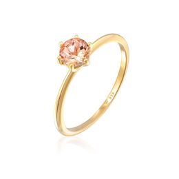 Elli Ring 585 Gelbgold Verlobungsring in Gold | Gr.: 54