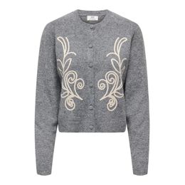 Jacqueline de Yong JDY Strickjacke in Dark Grey Melange | Gr.: xs