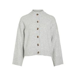 Vila Strickjacke in Light Grey Melange | Gr.: L