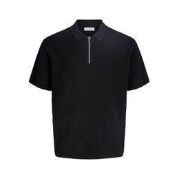 Jack & Jones JACK & JONES Junior Gestricktes Polo in Black | Gr.: 128