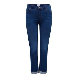 Only Carmakoma Slim Fit Jeans in Dark Blue Denim | Gr.: w50-l30