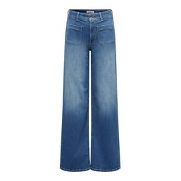 Only Jeans mit weitem Bein in Medium Blue Denim | Gr.: m-l32