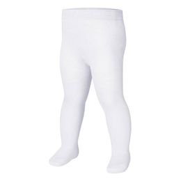 Playshoes Thermo-Strumpfhose uni in wei&szlig; | Gr.: 74/80