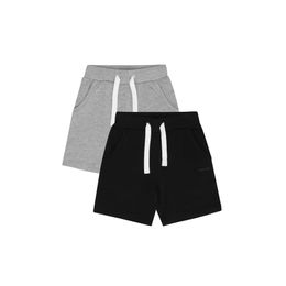 Minymo Sweatshorts MIBoys 2er-Pack in Grau | Gr.: 128