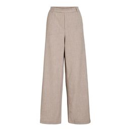 Vila Wide Leg Hose in Natural Melange | Gr.: 34