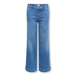 KIDS Only Jeans mit weitem Bein in Light Blue Bleached Denim | Gr.: 122