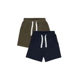 Minymo Sweatshorts MIBoys 2er-Pack in Gr&uuml;n | Gr.: 128