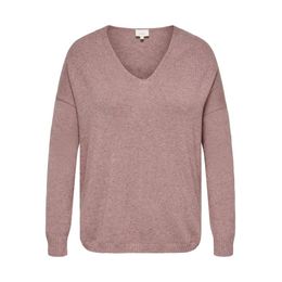 Only Carmakoma Strickpullover in Rose Brown | Gr.: S