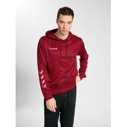 Hummel Kapuzenpullover Hmlpromo Herren in BIKING RED/RASPBERRY SORBET | Gr.: M