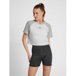 Hummel T-Shirt Raglan&auml;rmel Hmllgc Naya Damen in LIGHT GREY MELANGE | Gr.: XL