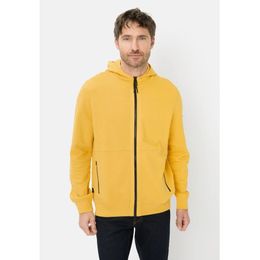 Camel Active Sweatjacke mit Taschen in Sonnengelb | Gr.: 3XL