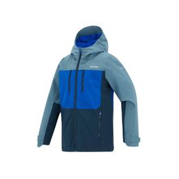 Regatta Outdoorjacke Kinder Wasserdicht mit versiegelten N&auml;hten in Blau | Gr.: 158