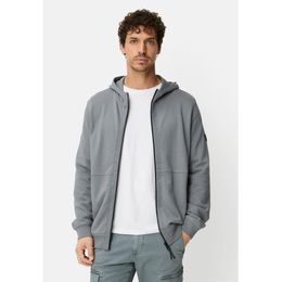 Camel Active Sweatjacke mit Taschen in Grau | Gr.: XL