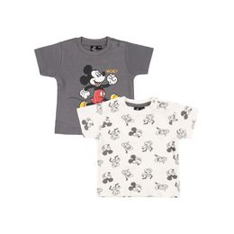 2er Pack Disney Mickey Mouse Baby T-Shirt Shirt Kurzarm in Mehrfarbig | Gr.: 86/92