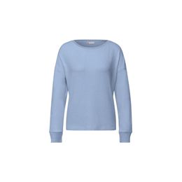 Street One Langarmshirt in frosted blue mel. | Gr.: 42