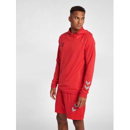 Hummel Verstellbare Taille Kapuzenpullover Hmllead Herren in TRUE RED | Gr.: S