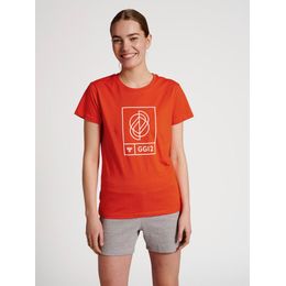 Hummel T-Shirt Hmlgg12 Damen in CHERRY TOMATO | Gr.: M
