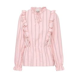 Ichi Langarm-Bluse IXOLLIE Loose fit in Silver Pink | Gr.: 40